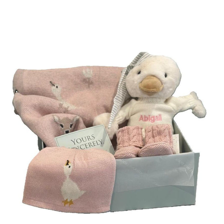 Personalised Baby Gift Set | Deluxe Enchanted Ducky Set